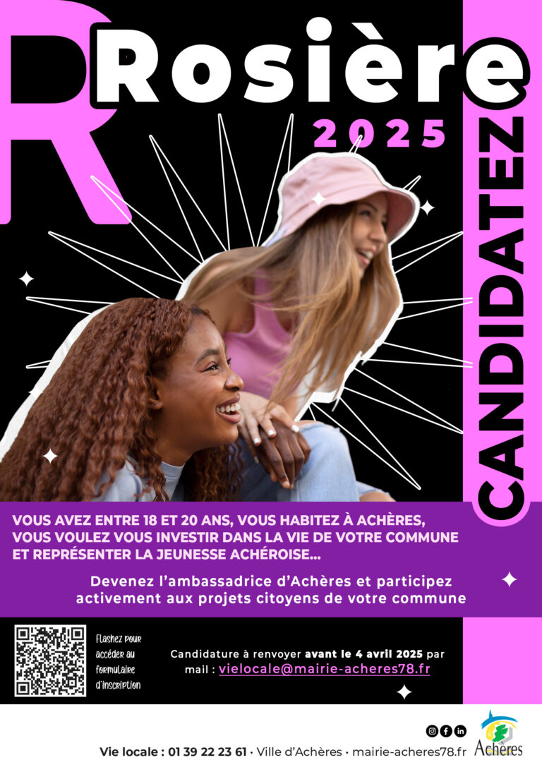 Rosière 2025 : et si c’était vous ? – Ville d'Achères 78